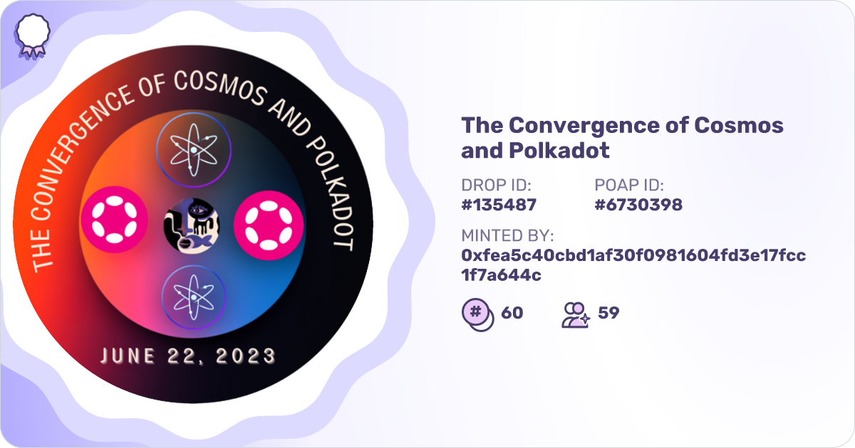 POAP #6730398 | POAP Collectors