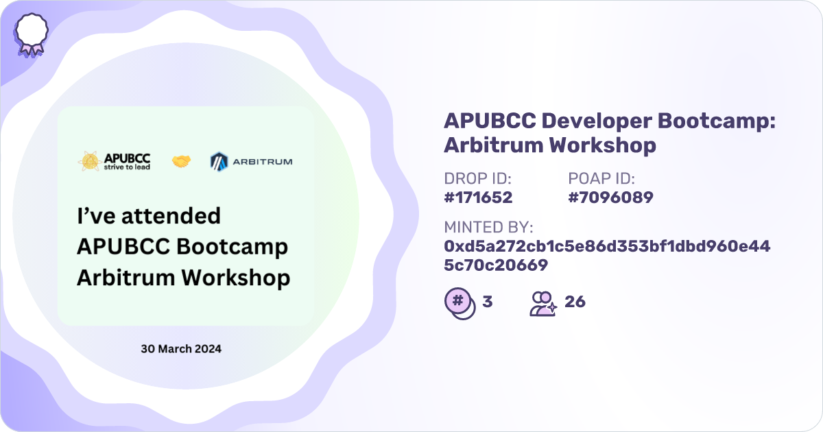 POAP #7096089 | POAP Collectors